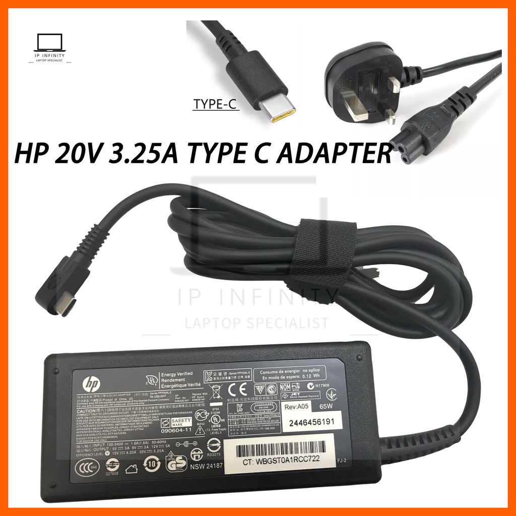 HP TYPE C USB C ELITEBOOK X360 1030 G2 G3 SPECTRE X360 13-AW0008CA TPN ...