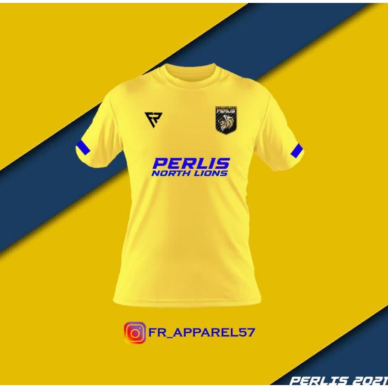 Baju Bola Supporters Perlis FC 2023/ T-shirt Bola Perlis Utara 2023 ...