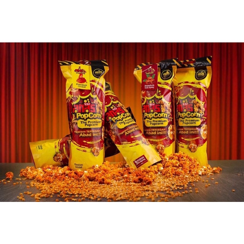 Anas Popcorn Premium Caramel/ Salted Egg/ Gula Apong/ Hot & Spicy 120gm ...