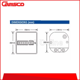 CAMSCO HOUR RUN METER | 0 ~ 99999.99 Hours | AC 220V ~ 240V | 50HZ ...