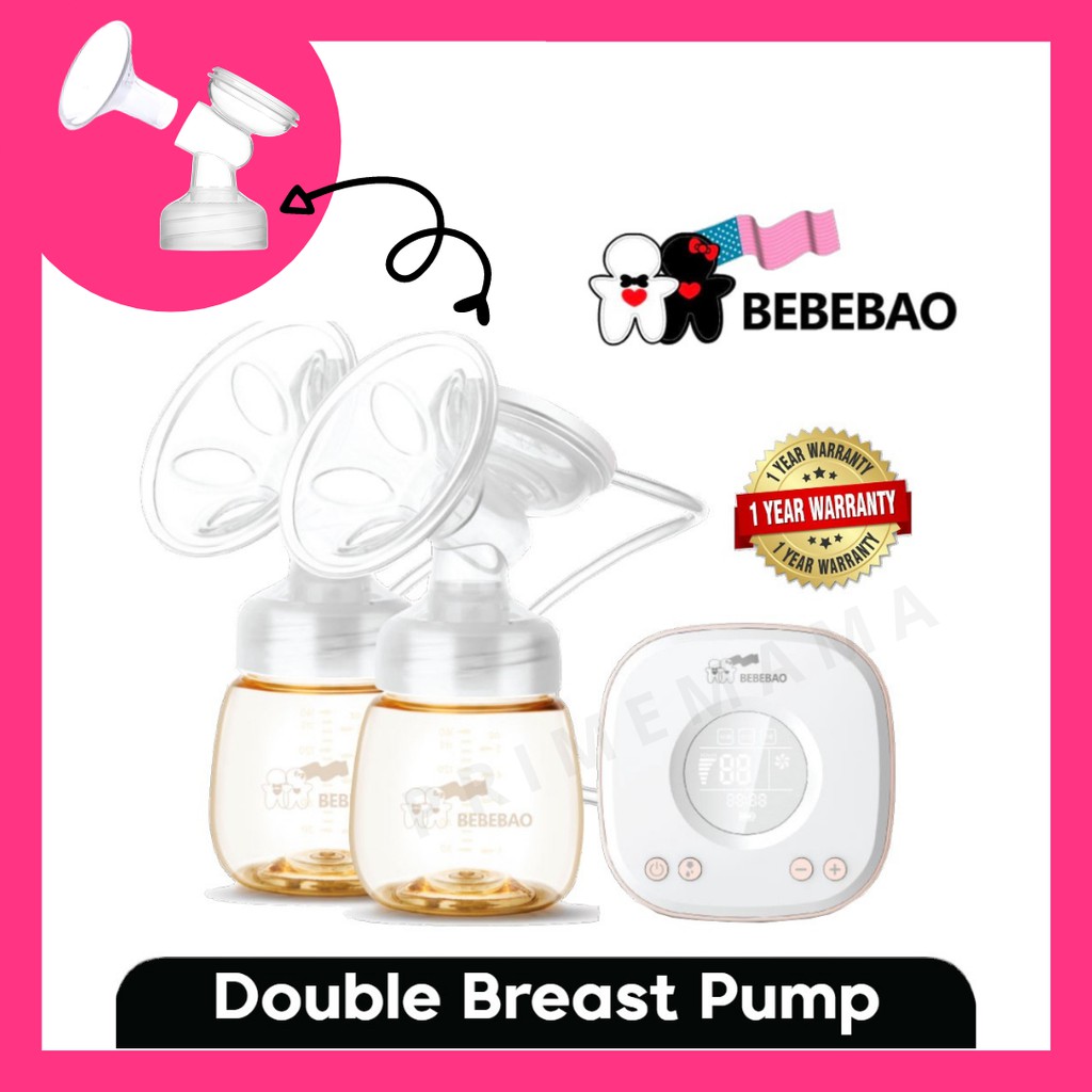 (ORIGINAL)BEBEBAO DOUBLE ELECTRIC BREAST PUMP BB 6018s (SEPERATED BODY ...