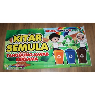PRE-ORDER - BANNER KITAR SEMULA (3R) SEKOLAH - 2 KAKI X 4 KAKI | Shopee ...