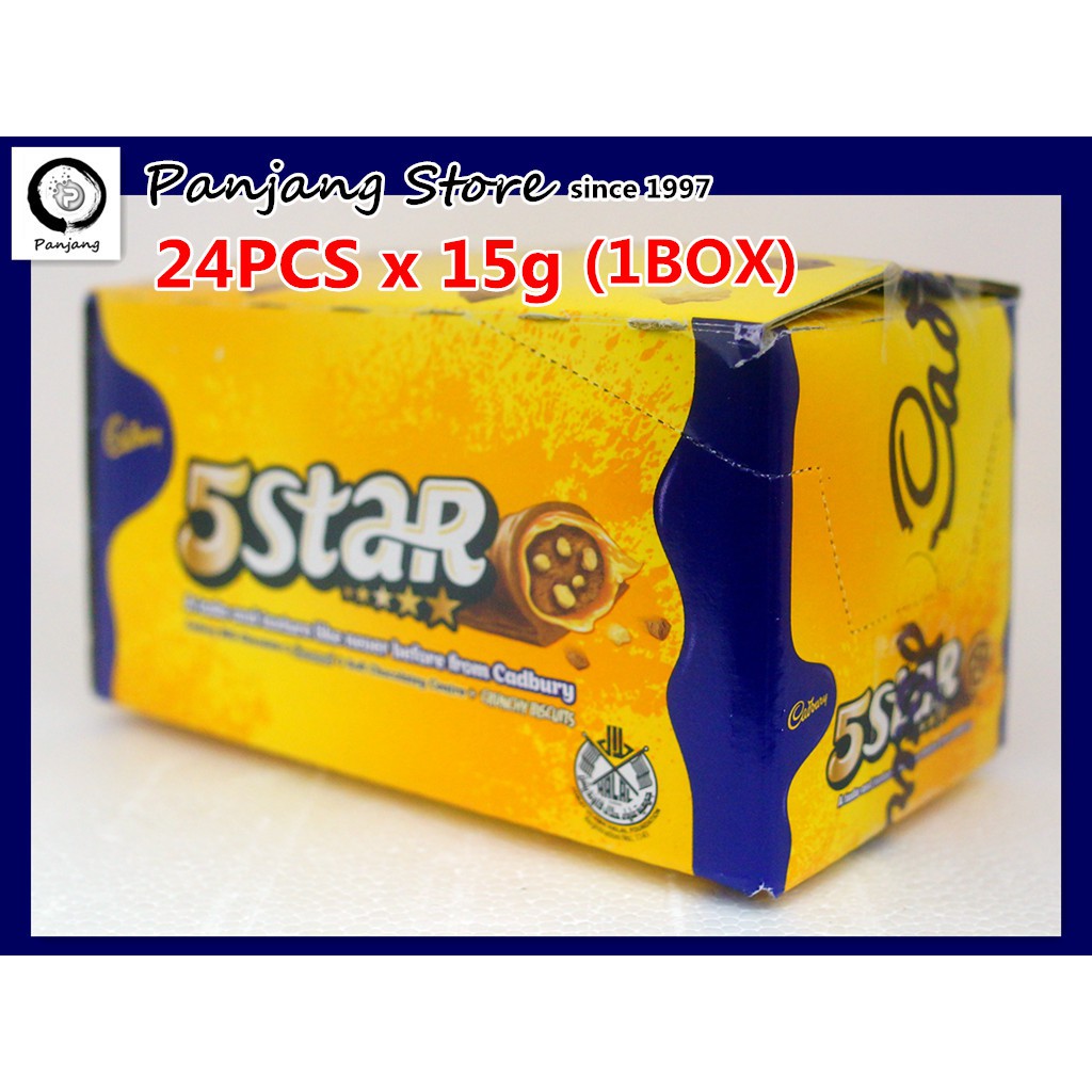 CADBURY 5STAR MILK CHOCOLATE 1BOX ( 24pcs x 15g) | Shopee Malaysia