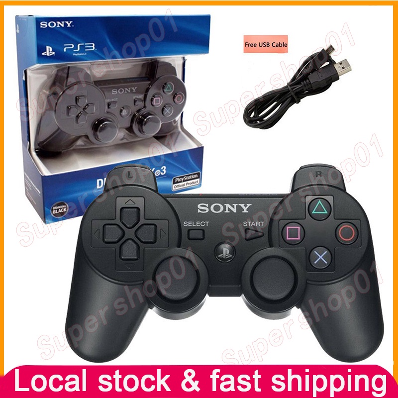 Local Store PS3 Dualshock 3 Controller Wireless Joystick PS3 with Free ...
