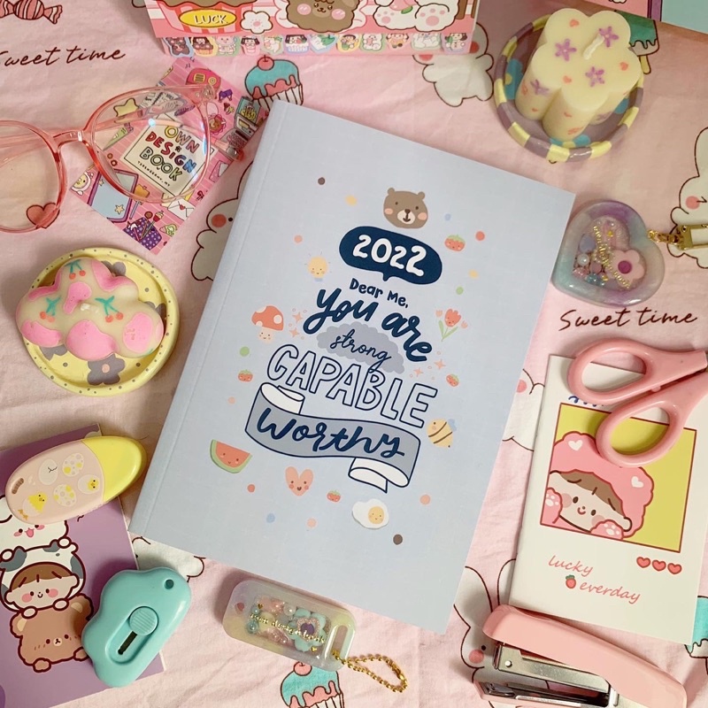 SOFT COVER PLANNER READY STOCK!!! CUTE DIARY PLANNER 2022 + FREE GIFT ...