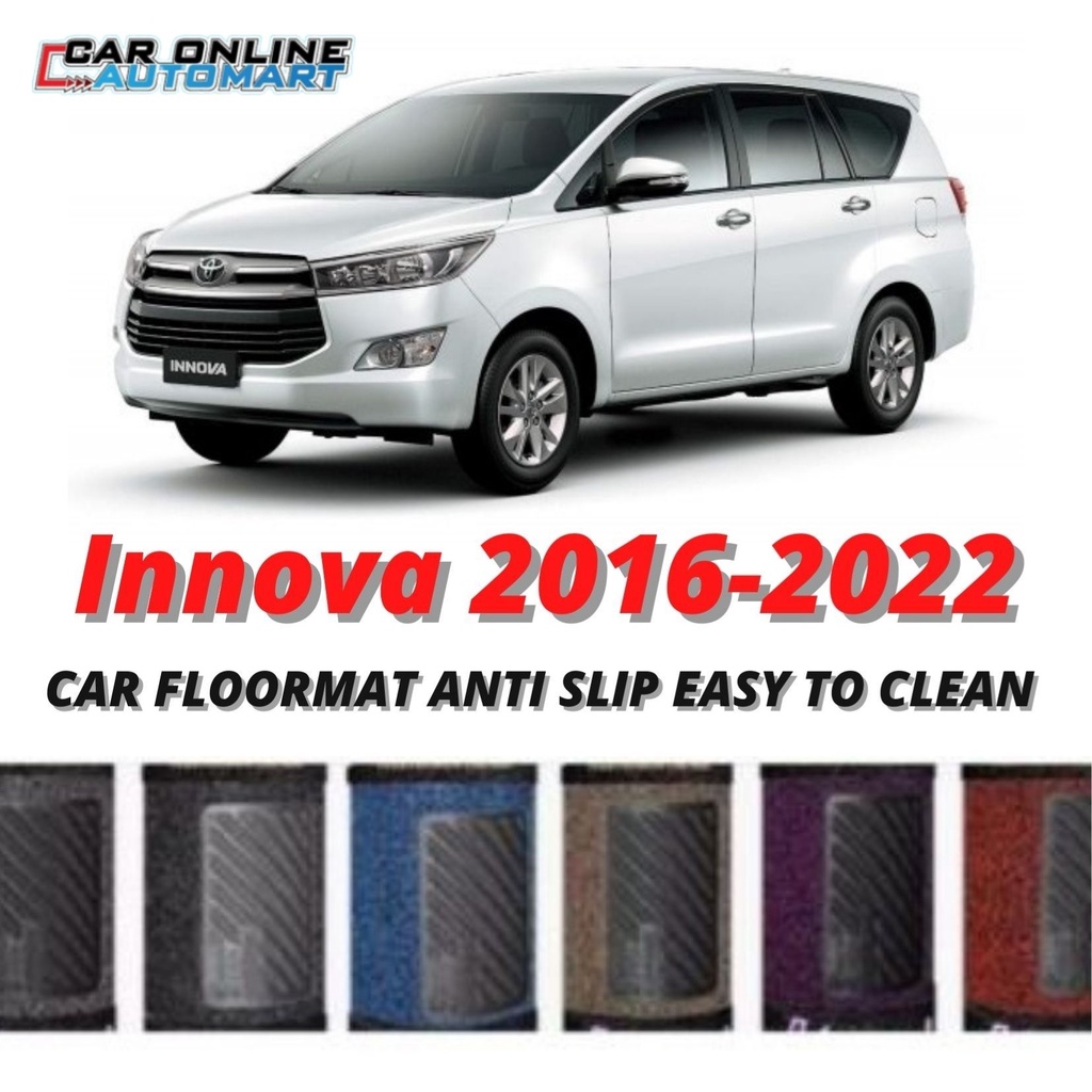 For ~ Toyota Innova 2016 to 2022 PRECUT Car Carpet Floor Mat 6PC 12 ...