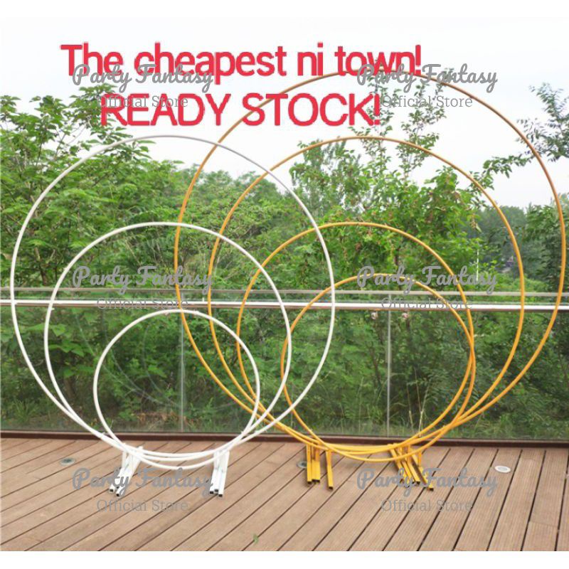 (IMPROVED VERSION) Iron Circle Arch Wedding Circular Round Panel ...