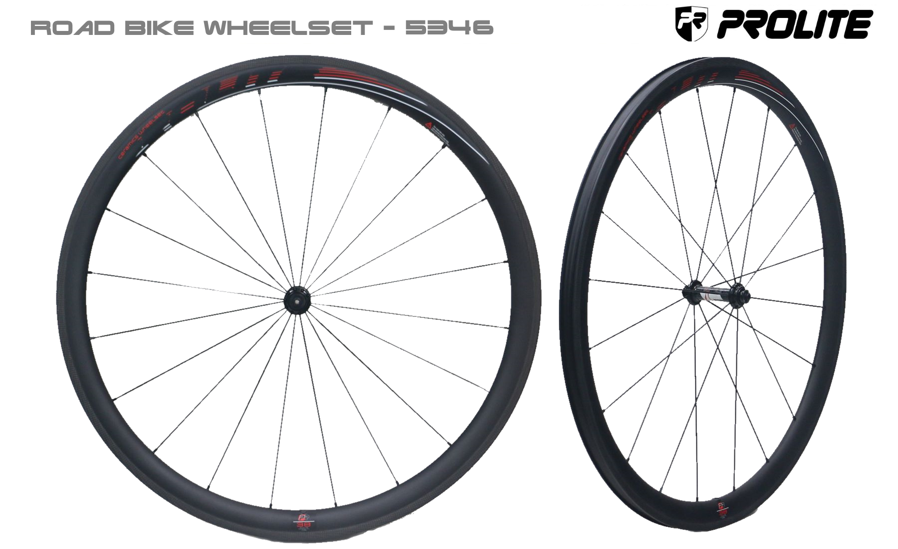 PROLITE 700C 38MM CARBON CLINCHER WITH CERAMIC BEARING ROAD BIKE ...
