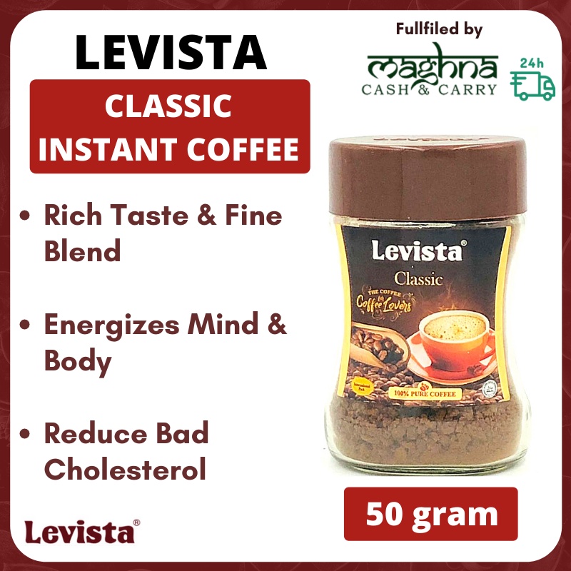 Levista Classic Instant Coffee 50g (100% Pure Coffee) | Shopee Malaysia