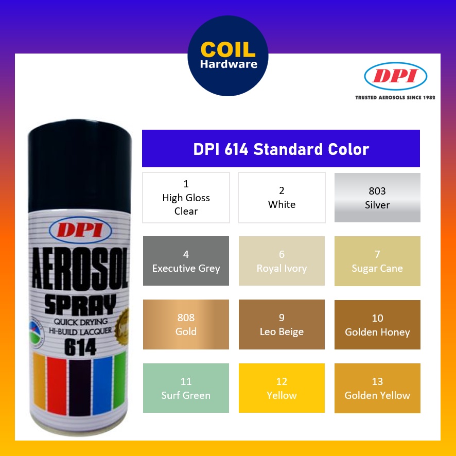 [Standard] DPI 614 Aerosol Spray Paint | Anchor Spray Paint | Standard ...