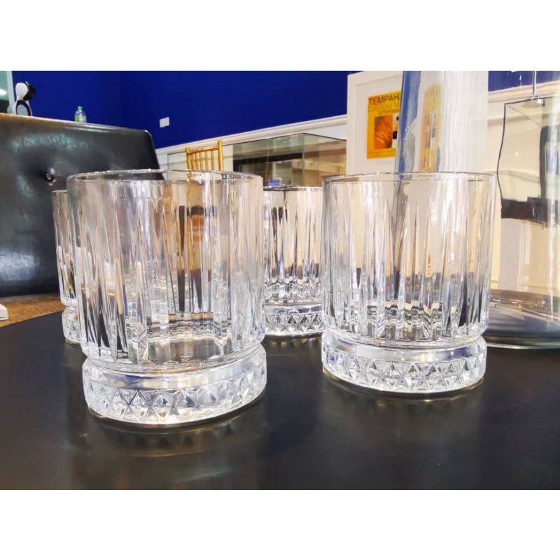 Crystal Rock Drink Glass Set | Shopee Malaysia