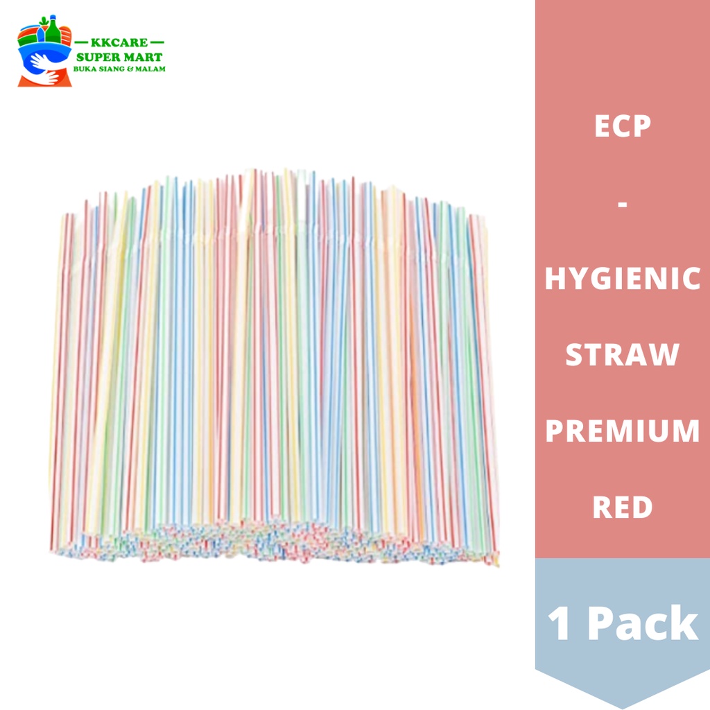 ECP - Quality Hygienic Straw Premium / Red - 1 Pack | Shopee Malaysia