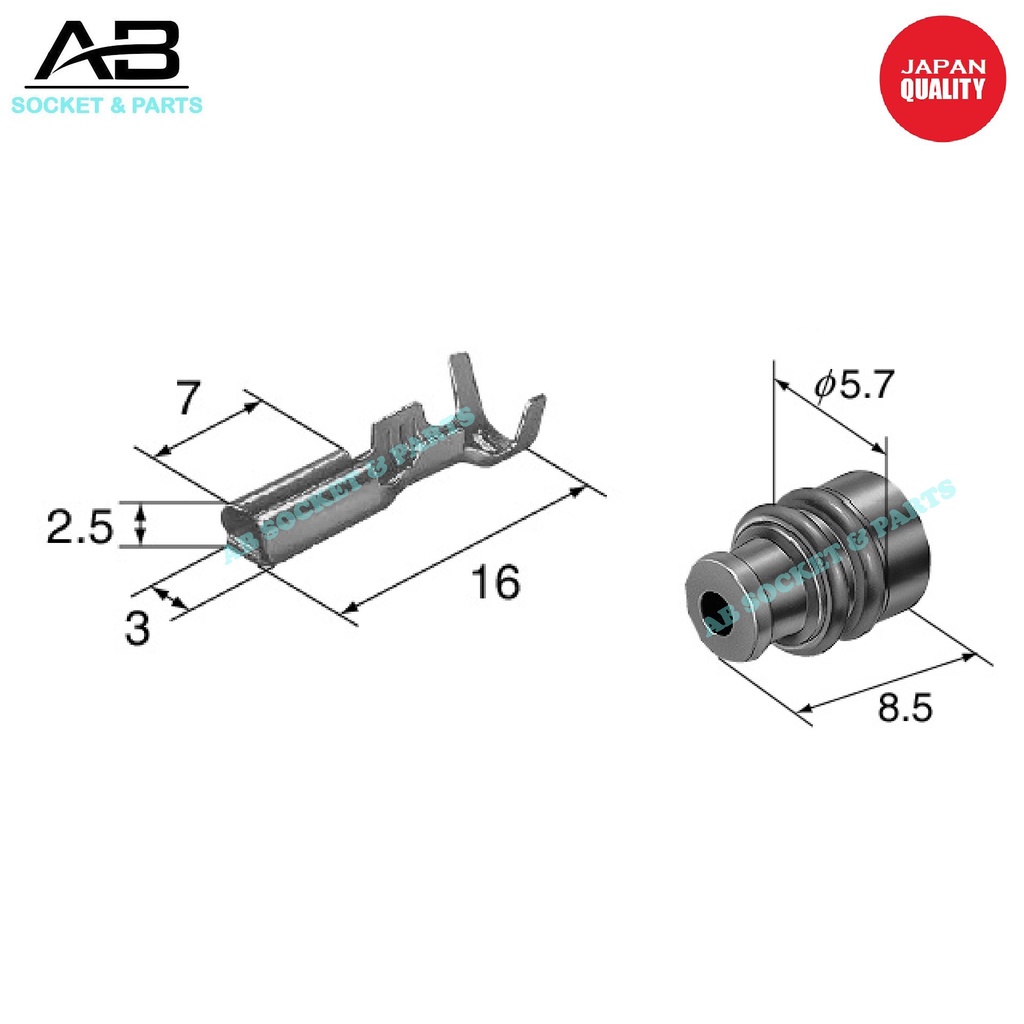 2 Pin TOYOTA HILUX KUN25,KUN26 (90910-12184) Vios Camry Lexus Vacuum ...