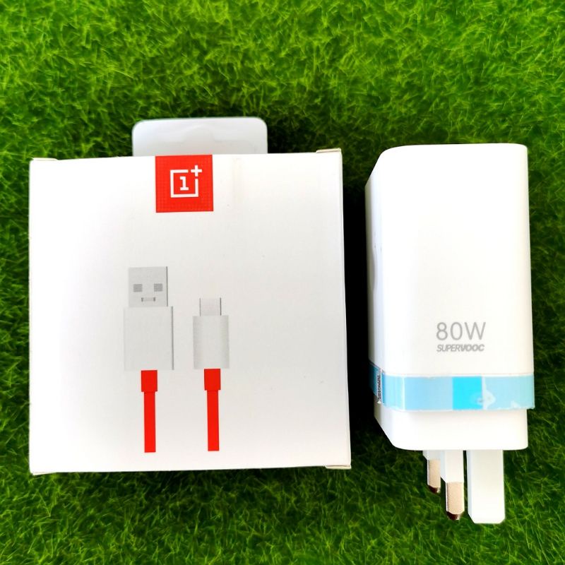 Oneplus 80w Charger Adapter Support SuperVOOC Fast Charging With Braided TYPE-C Cable For ...