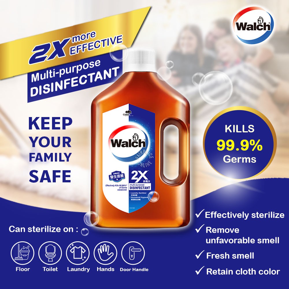 Walch Antiseptic Multipurpose Concentrated 2x Disinfectant 3000ML ...