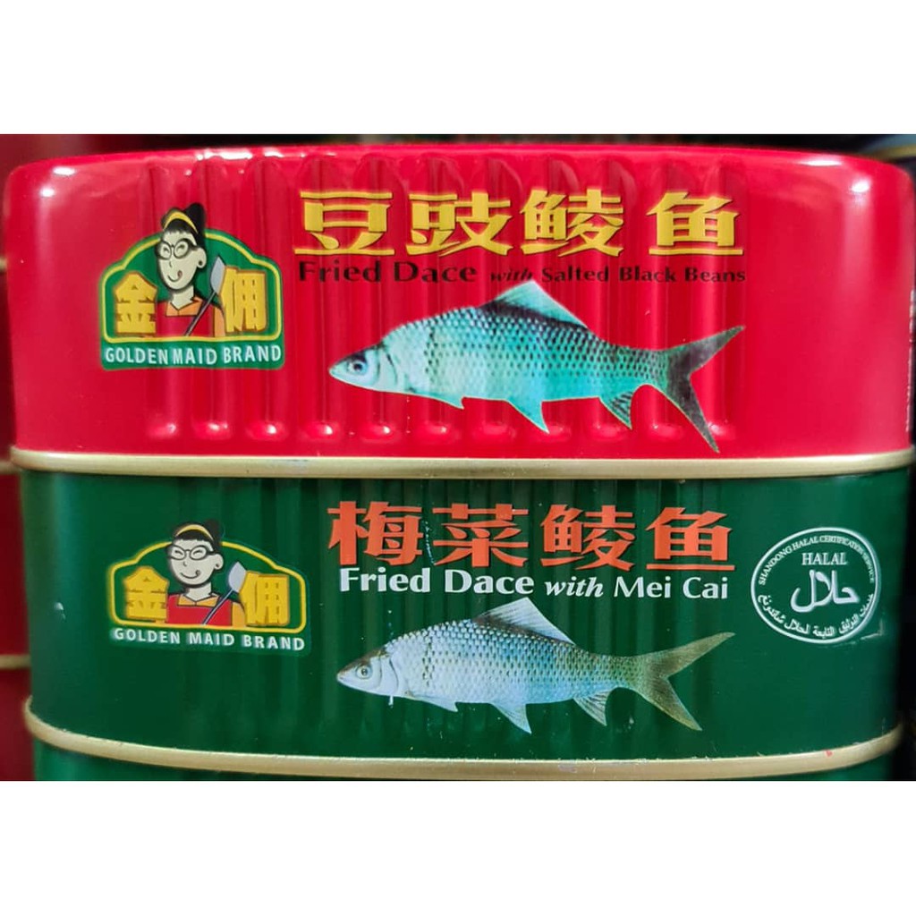 ℡golden maid brand fried dace with salted black bean / mei cai 184g ...