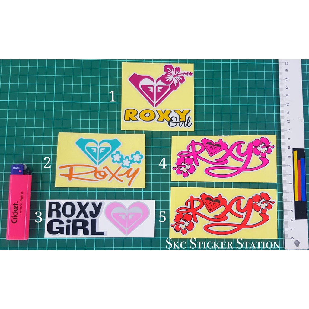 Roxy/ Roxy Girl Designs Sticker Cutting Overlapping Reflective ...
