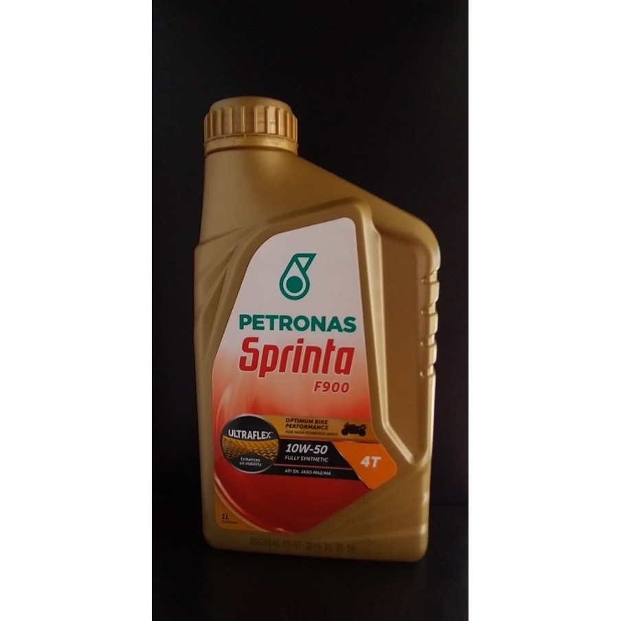 Original petronas sprinta f900 fully synthetic 10w-50 sn 4t engine oil ...