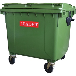LEADER 1100 Litres Mobile Garbage Bin with 4 wheel BP 1100/ Heavy Duty ...
