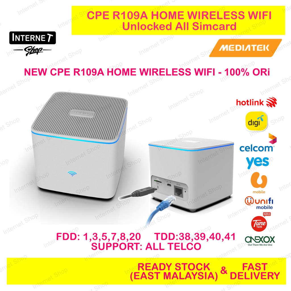 NEW LTE 4G MODEM MTK R109A UNLOCKED ALL SIMCARD ROUTER WIFI OEM aka ...