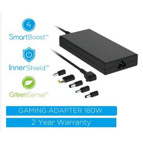 Innergie Gaming Laptop/AIO 180W Ultra Slim Universal Power Adapter ...