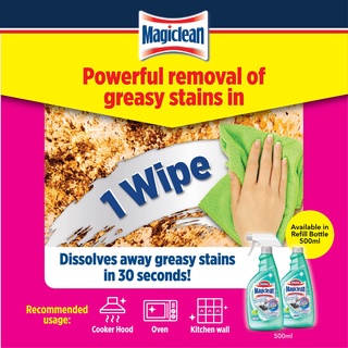 MAGICLEAN Kitchen Cleaner Lime & Refill Bundle | Shopee Malaysia