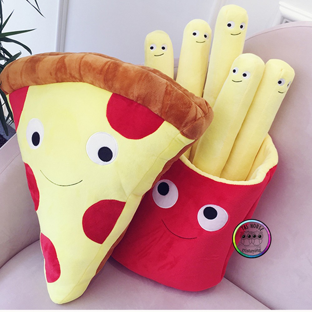 Super Soft Pillow Fast Food Pizza Fries Sausage Hug Office Home Use ...