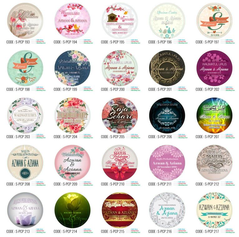 Sticker Wedding Door Gift Stiker Kenduri Kahwin Murah Stickers Doorgift ...