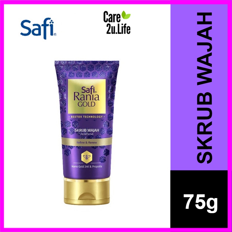 Safi Rania Gold Skrub Wajah Muka Face Scrub Facial 75g Pack Lama ...