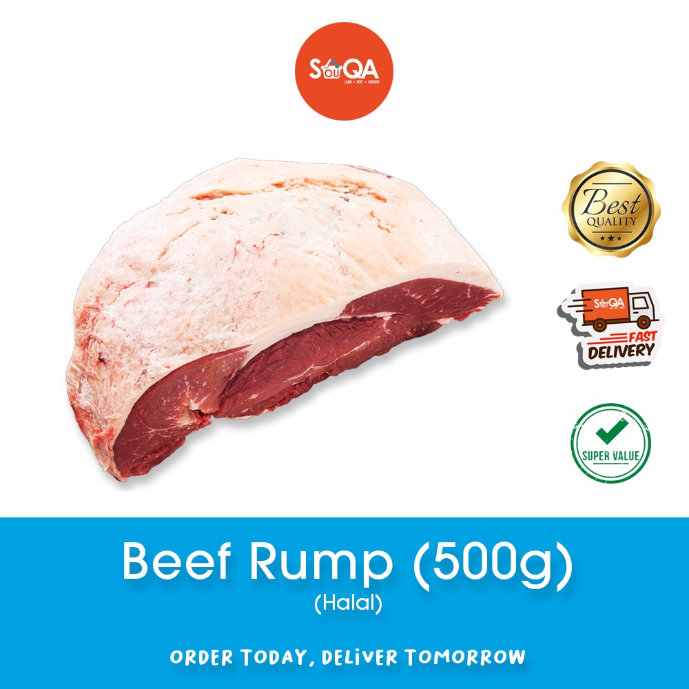 [Klang Valley only] Beef Rump Steak 500g (Halal) | Shopee Malaysia