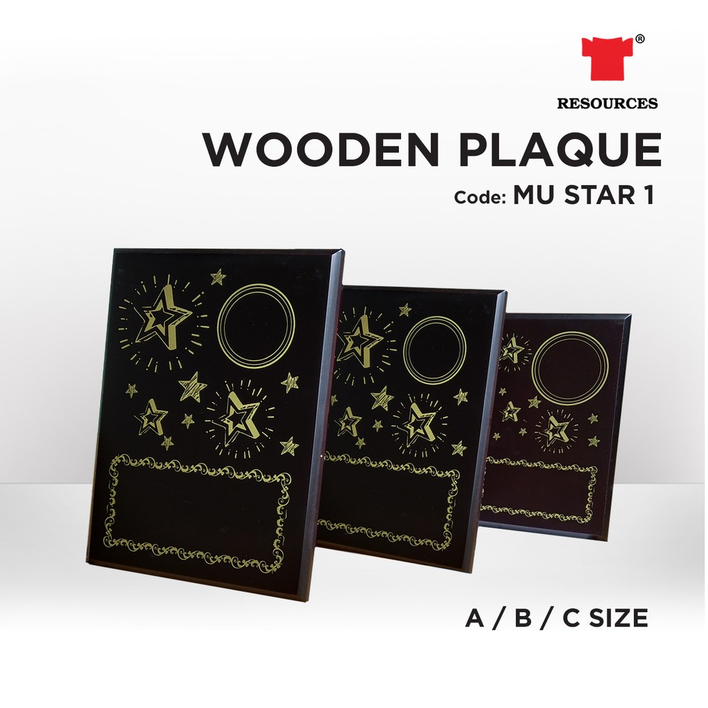 PLAK MU STAR 1 | PLAK KAYU / AWARDS PLAK / PLAK PENGHARGAAN / WOODEN ...