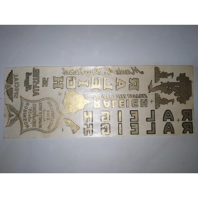 Sticker Minyak Basikal Klasik RALEIGH 28 / RALEIGH Classic Bicycle ...