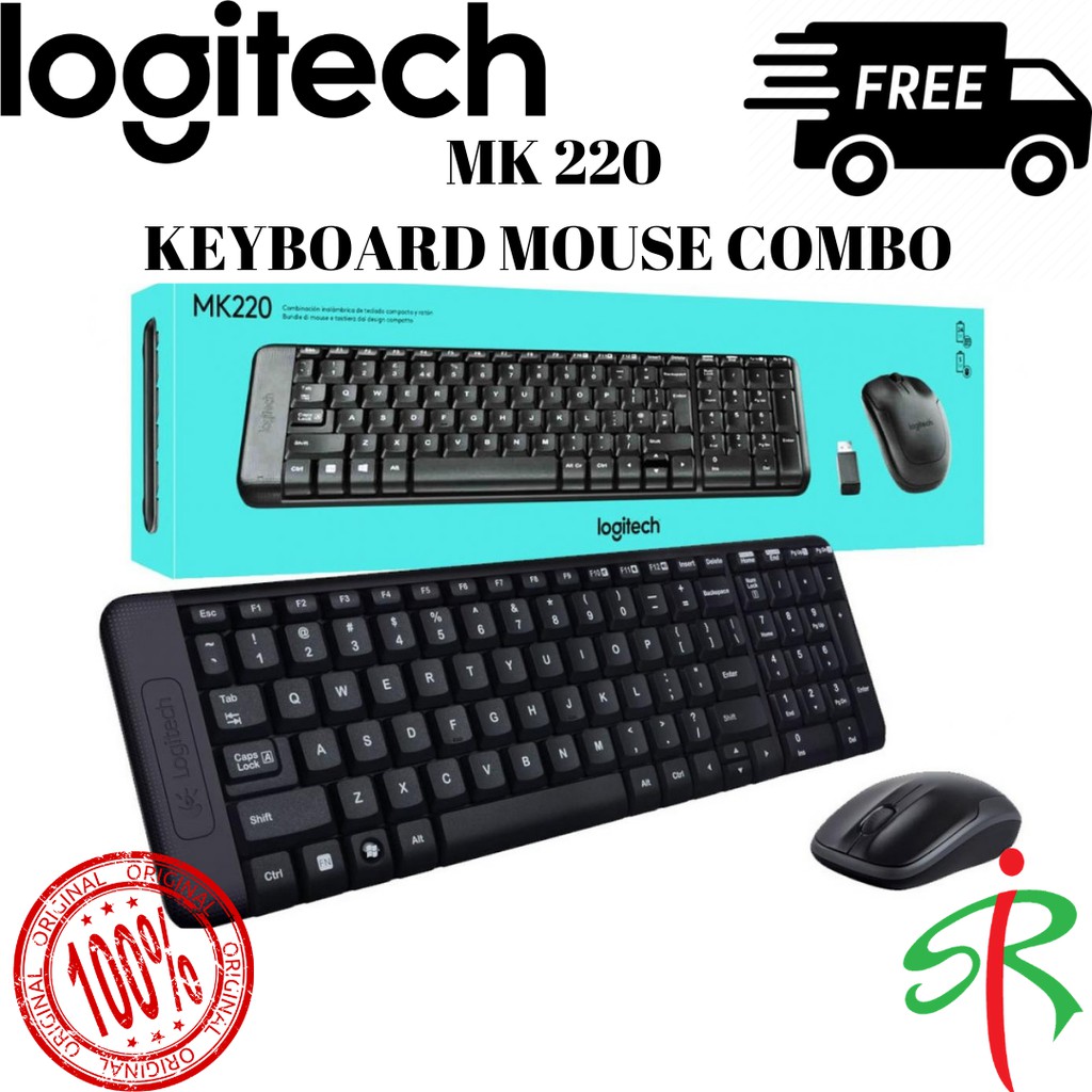 Logitech Mk220 Wireless Combo Keyboard Mouse Pn 920 003235 Shopee Malaysia