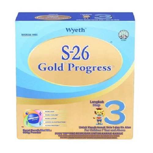 Wyeth S26 Gold Progress Step3 600g | Shopee Malaysia