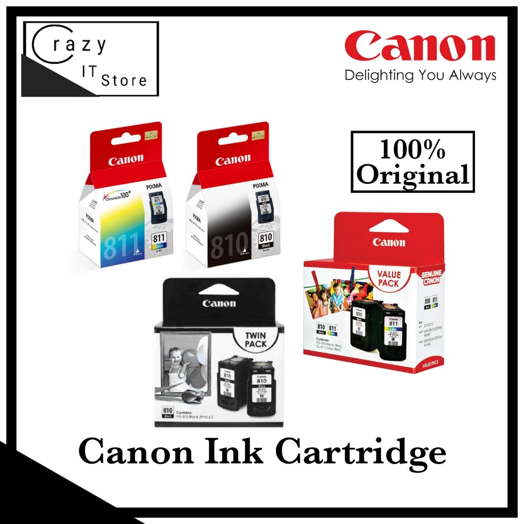 Canon PG810+CL811 Value Pack / PG810 / CL811 Single Pack Original Ink ...