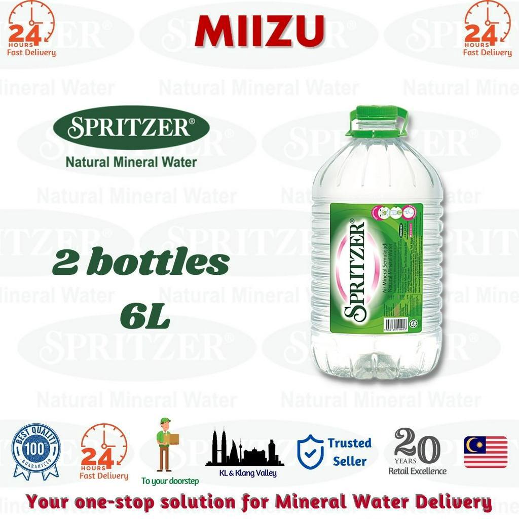Spritzer Natural Mineral Water 2x6L | Shopee Malaysia