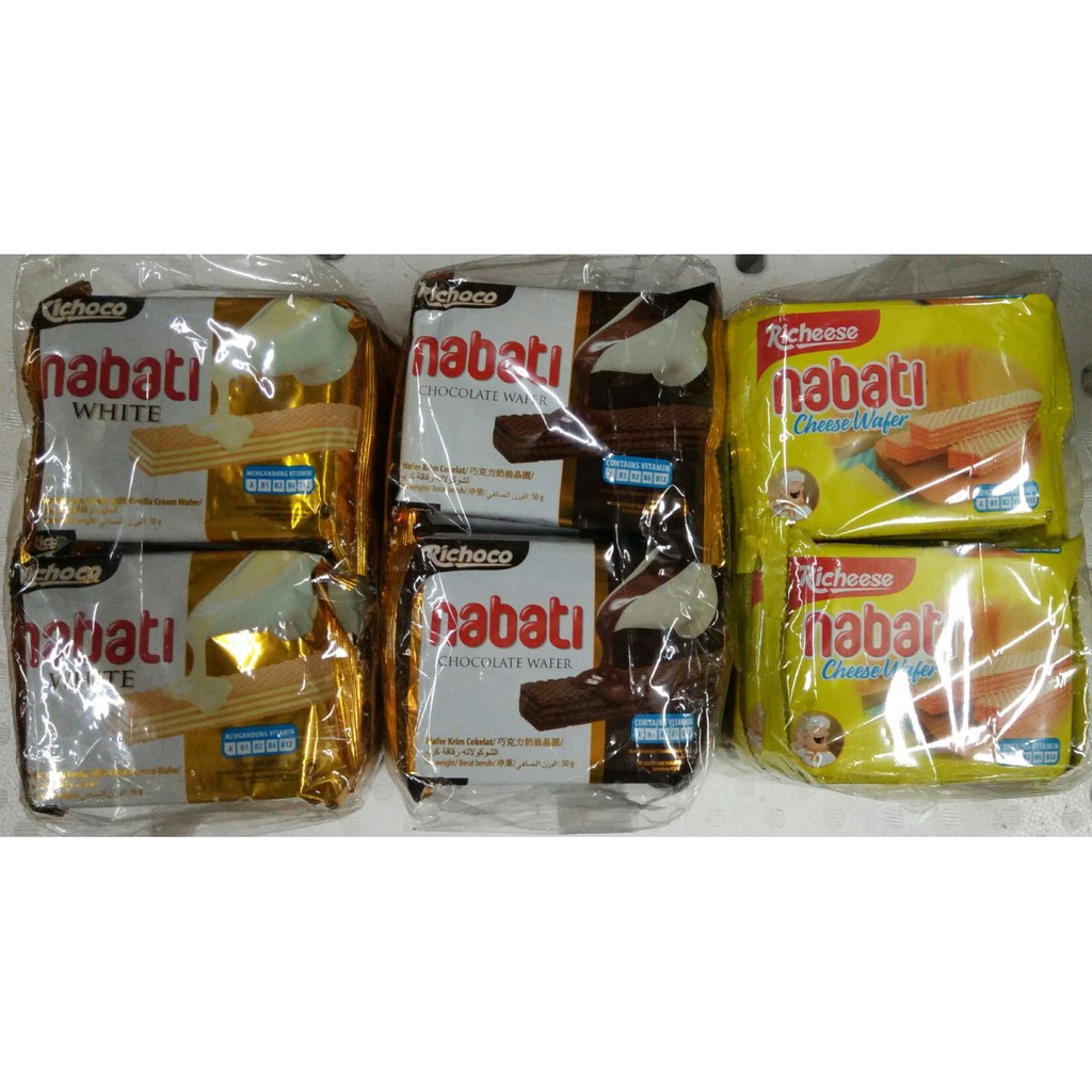 Nabati Wafer ( Cheese /Chocolate/ White) [10pkt] | Shopee Malaysia