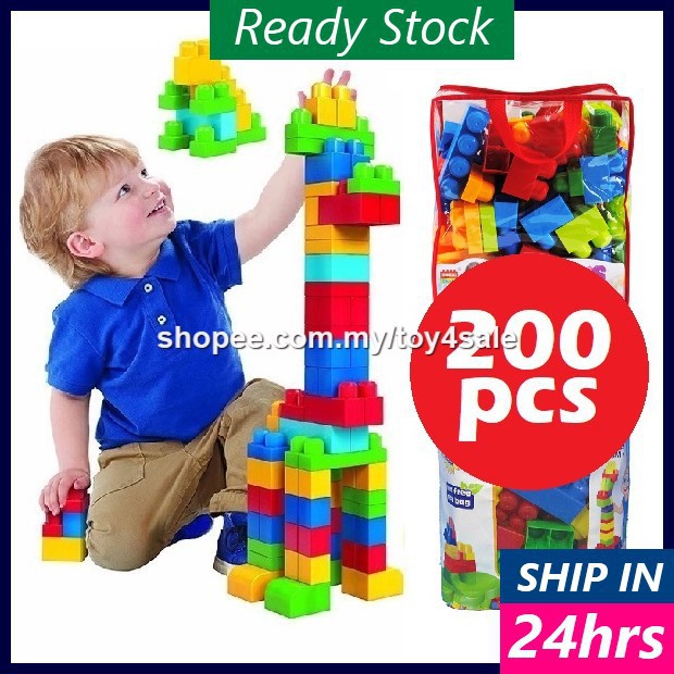 Building blocks/ Mega Bloks Big Blocks Baby Mega Block Lego Besar Mega ...