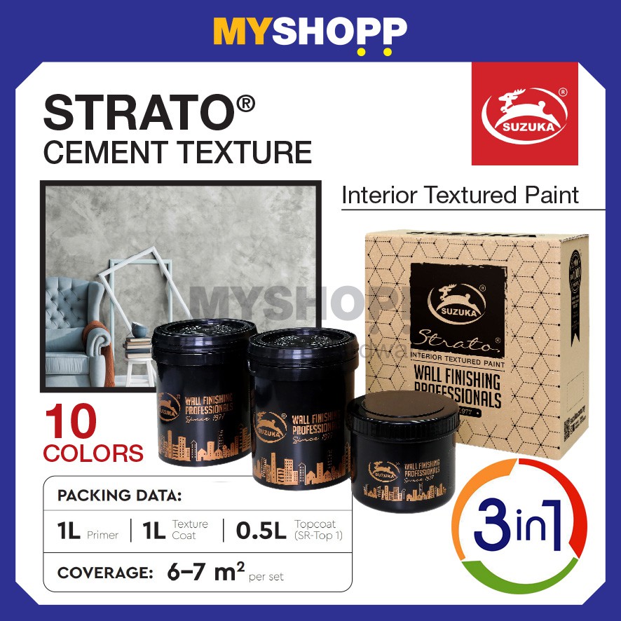 2.5L SET - [ SCT ] SUZUKA STRATO [CEMENT TEXTURED PAINT] Cat Special ...