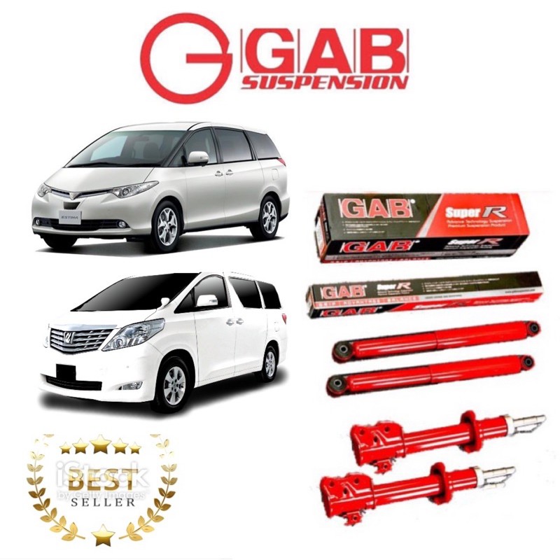 GAB Super R Heavy Duty Sport Absorber - Toyota Alphard ANH20/ ACR50 ...