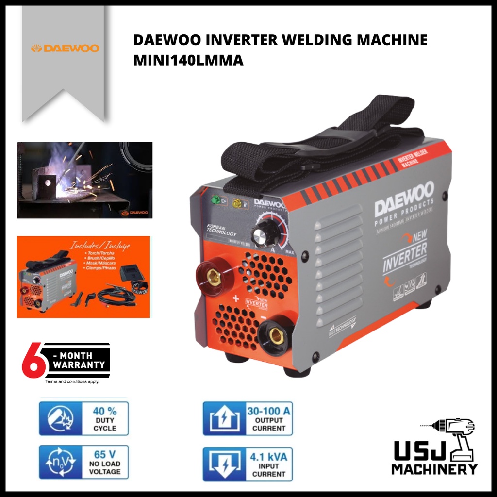 DAEWOO Inverter Welding Machine MINI140LMMA | 6 Months Warranty ...