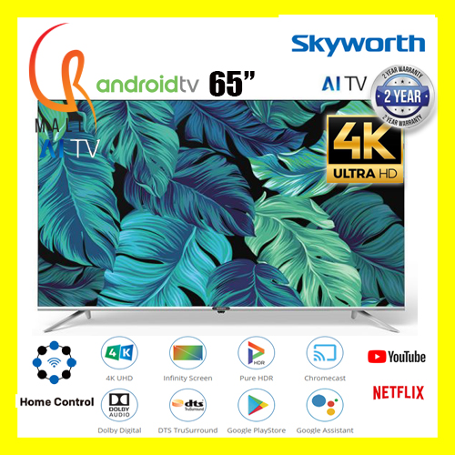 Skyworth 65" 65ub7500 ai 4k uhd android tv | BeeCost