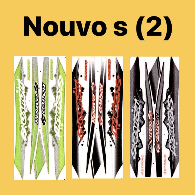 ( 2 ) NOUVO S STICKER NOUVO-S NOUVOS STICKER STIKER STRIPE STRIKE ...