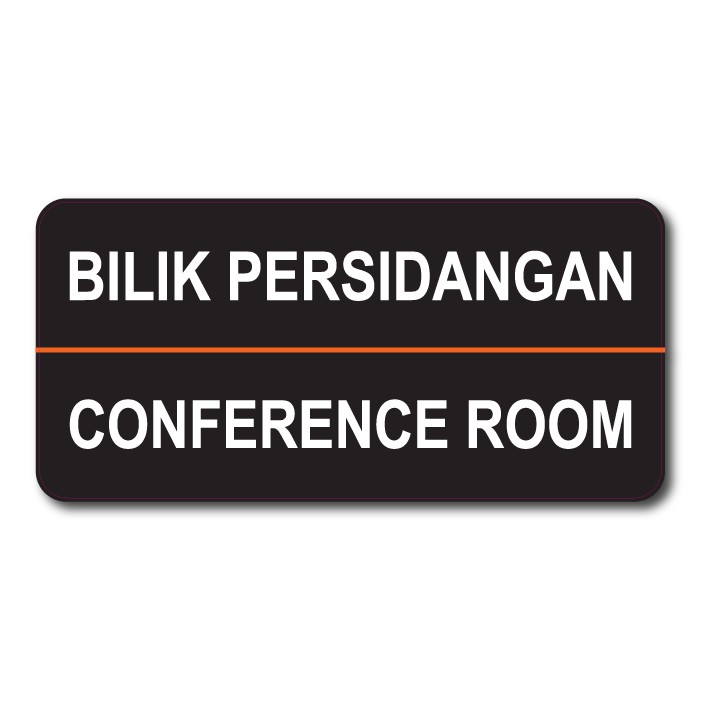 CONFERENCE ROOM / BILIK PERSIDANGAN ACRYLIC SIGN BOARD, 105X220MM (WE ...