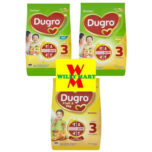 Dumex Dugro Step 3 [1.5kg] Fruit&Veg/ Asli/ Madu [Fruit & Veg]/ [Regular]/ [Honey] [850g]/ [1 ...