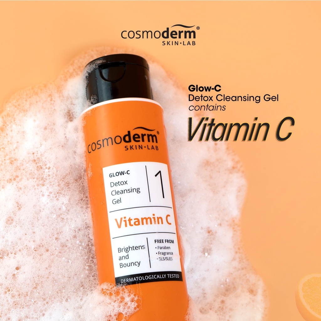 Cosmoderm Glow-C Detox Cleansing Gel 120ml (Vitamin C) | Shopee Malaysia