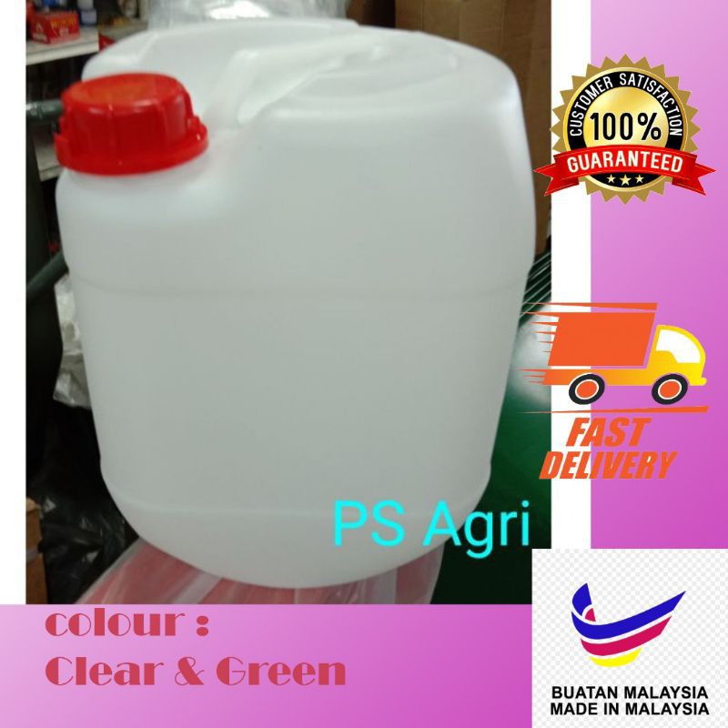 Plastic jerry can container 20 liter/ Tong Plastic Baru 20L | Shopee ...