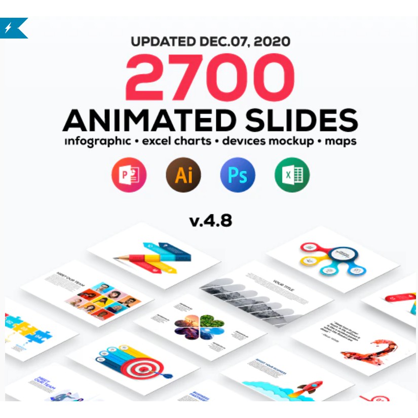 2700 Power Point Slides Templates (Infographic) (Animated Slides ...