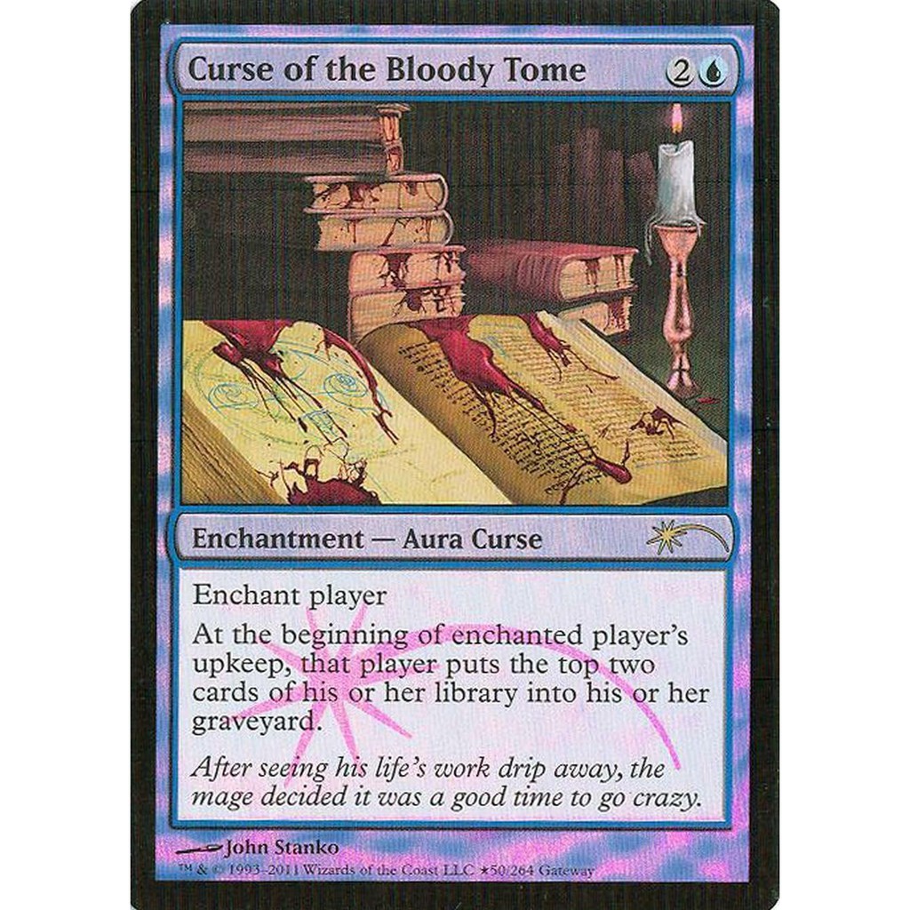 mtg magic Curse of the Bloody Tome (WPN/Gateway) Promo: General (Foil ...