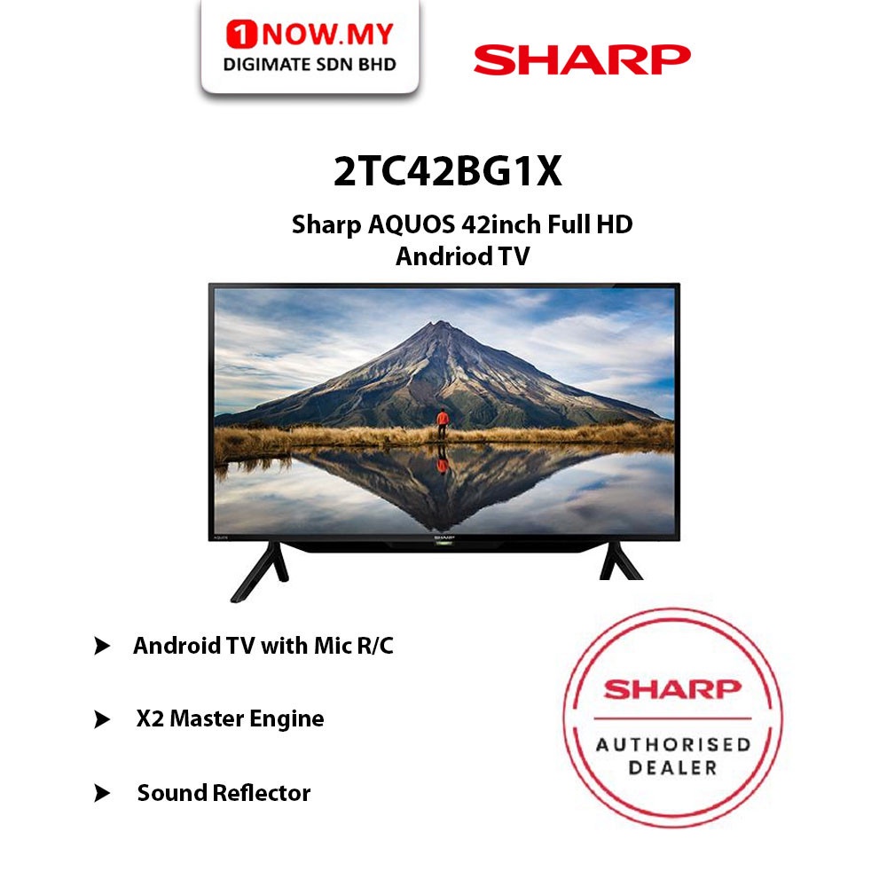 SHARP 42" Full HD Andriod LED TV 2TC42BG1X 42 inch Google Play Netflix Bluetooth Mirroring ...